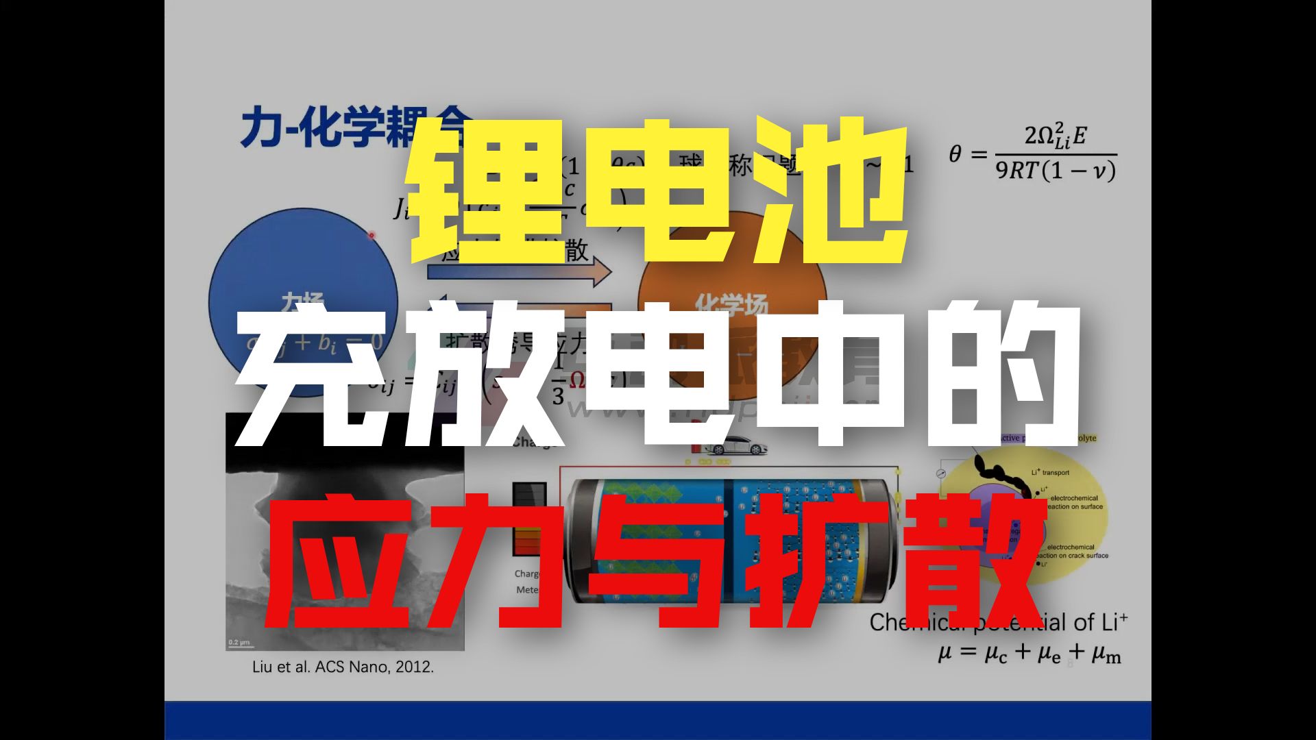 锂离子电池力学耦合及相场法模拟技术与应用