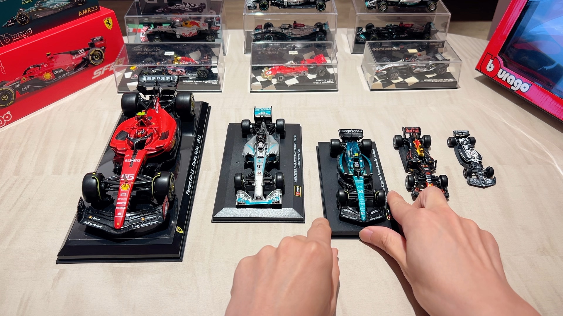 各比例 F1车模 1/24 1/32 1/43 1/64