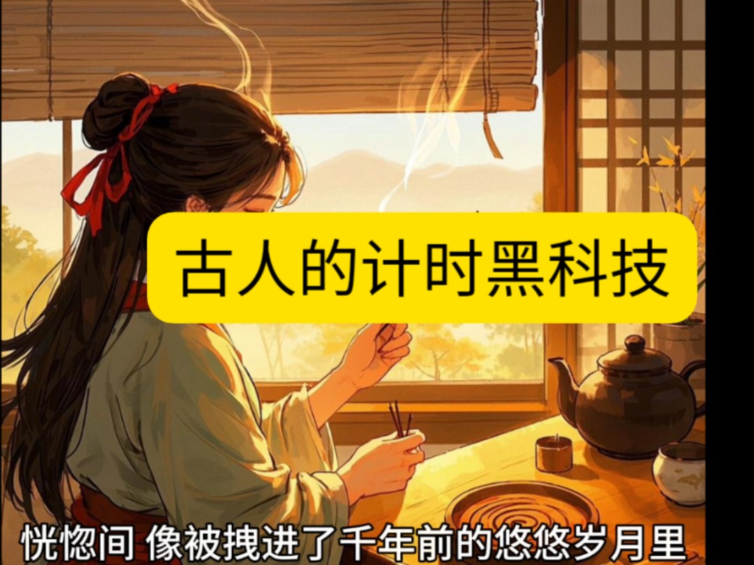 古人太有智慧,居然研究出这么优雅的计时工具