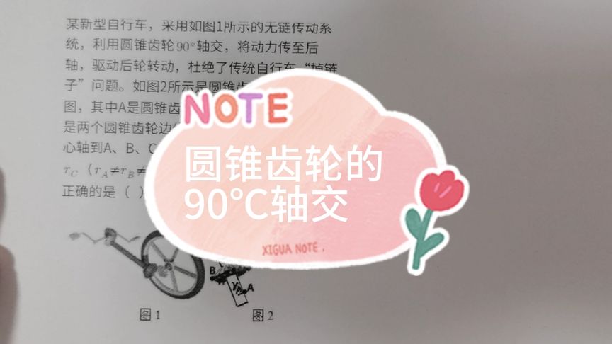 圆锥齿轮90℃轴交传动