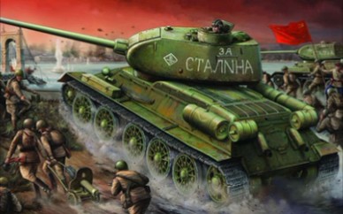 T34/85恒龙RC遥控坦克1:16战车模型
