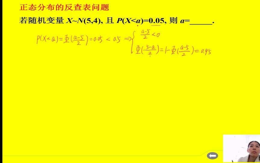 正态分布概率计算反查表问题