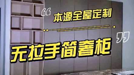 你们想看的全屋定制无拉手自动开门器他来了