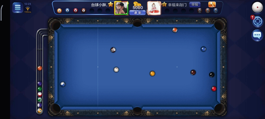 对手给的自由球怎么用?肯定是一杆清台用啦 #腾讯桌球 #台球教学 #...