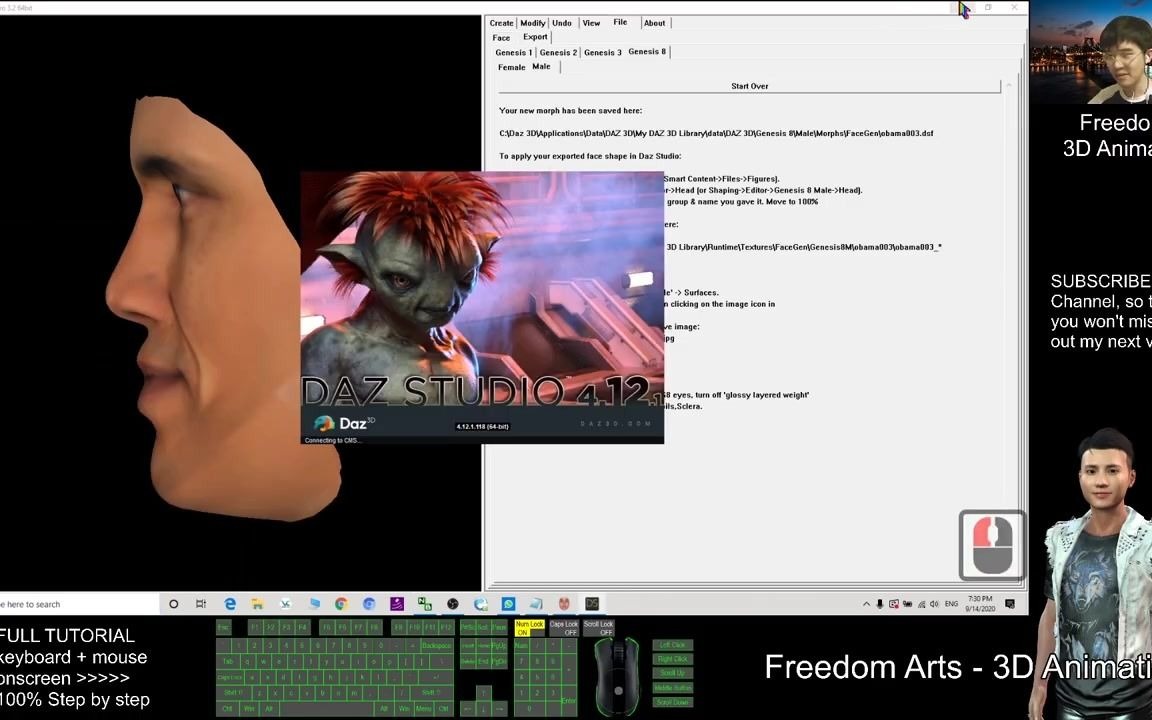facegen结合DAZ导入iclone流程演示教程