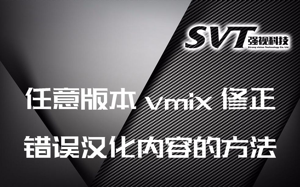 任意版本vmix修正错误汉化内容的方法