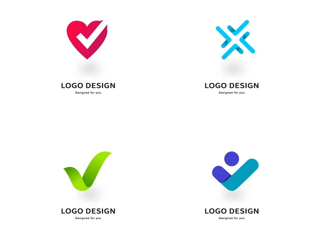 用普通对勾符号打造独特LOGO设计!