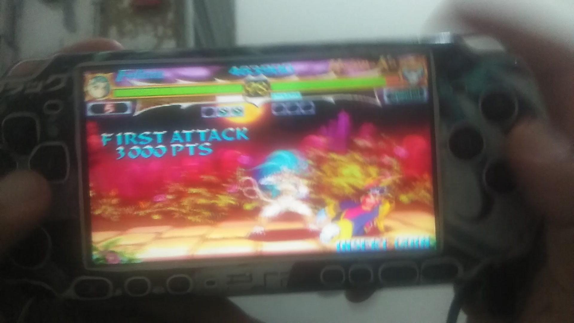 【PSP3000】用玩了11年之久且接近报废的PSP3000畅玩街机CPS2...