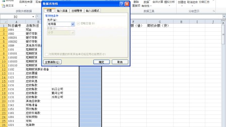 Excel2010视频教程19.2 建立会计科目表