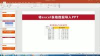 PPT技巧杂谈--第66将excel表格导入到PPT