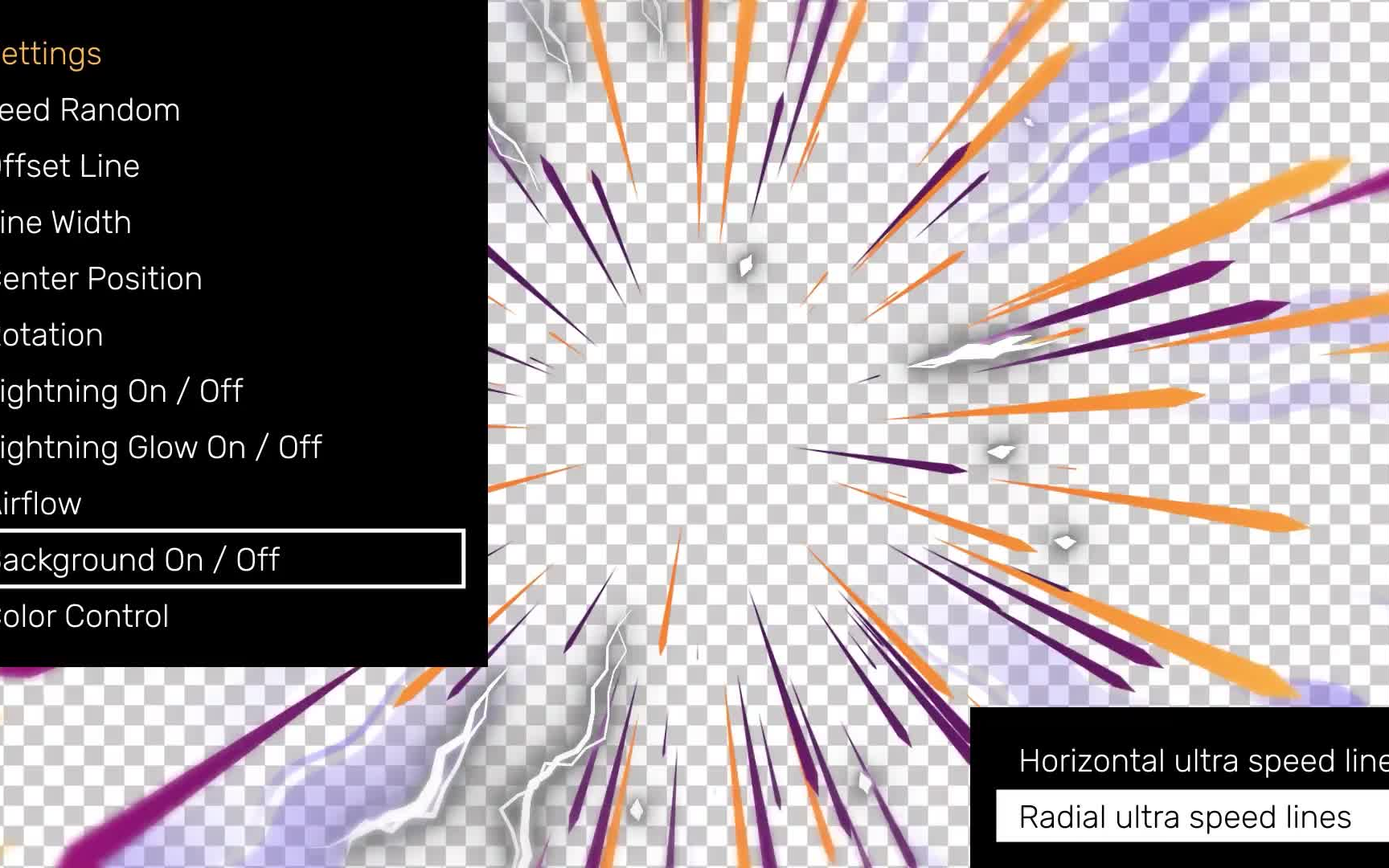 AE模板-速度线制作工具 漫画运动线效果 飞冲线条效果 冲出屏幕效果 ...