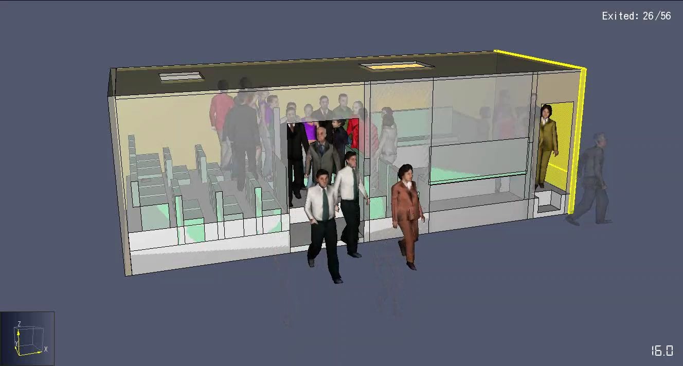 pathfinder软件模拟公交车逃生