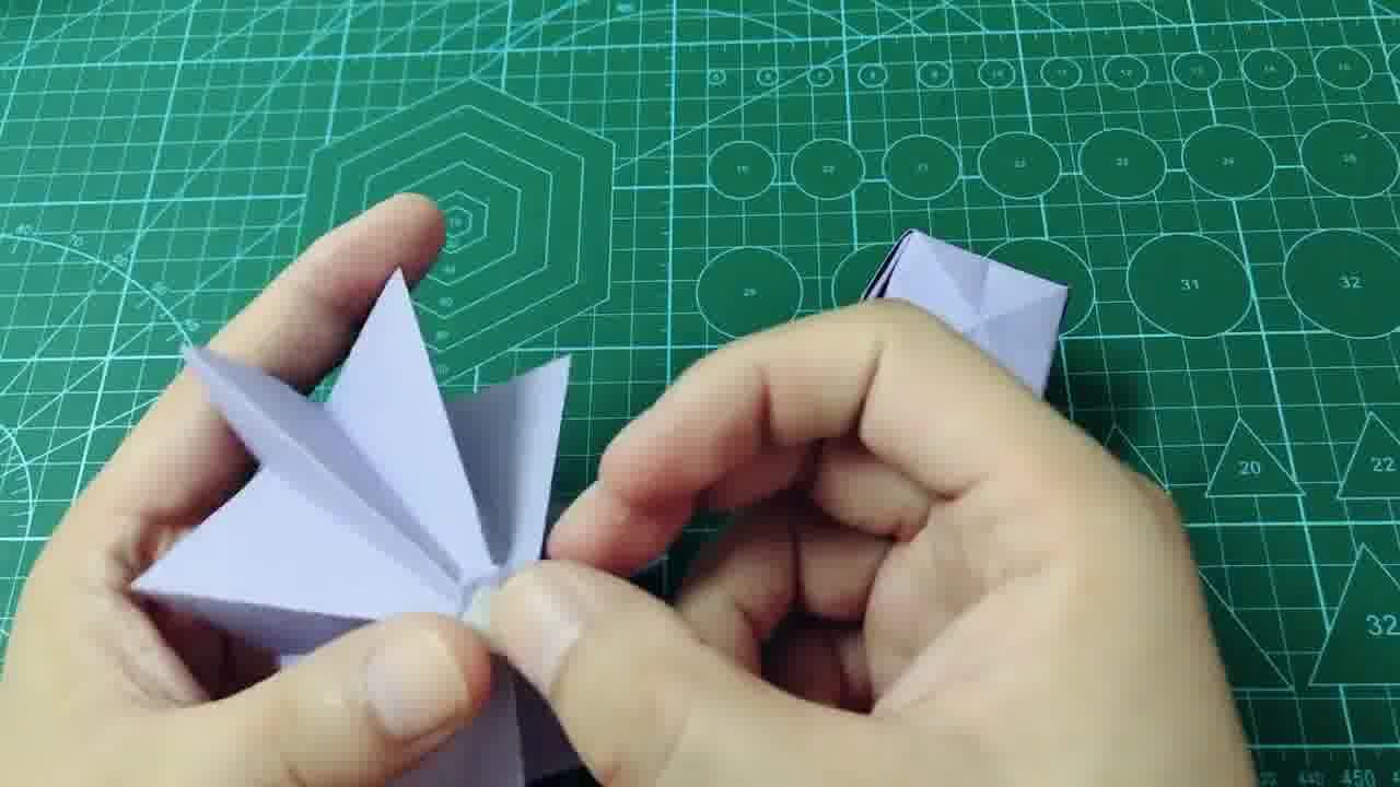 做法超简单,小朋友都学得会,手工折纸视频