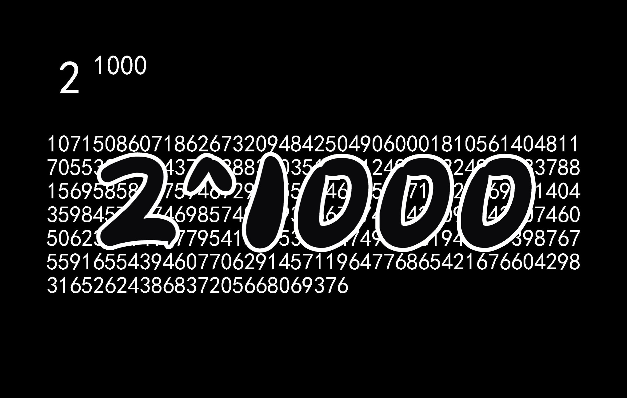2的1000次方