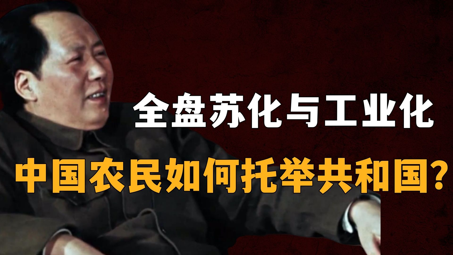 1953全盘苏化:中国农民如何托举工业化?至艰至难的重工业化道路!