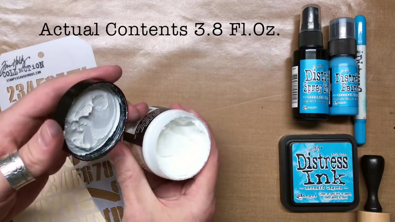 Tim Holtz Distress Grit Paste 粗砂磨砂膏使用教程 脑洞