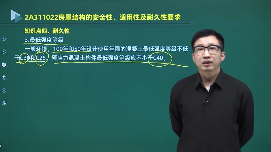 预应力混凝土结构最低强度等级应不小于C40。