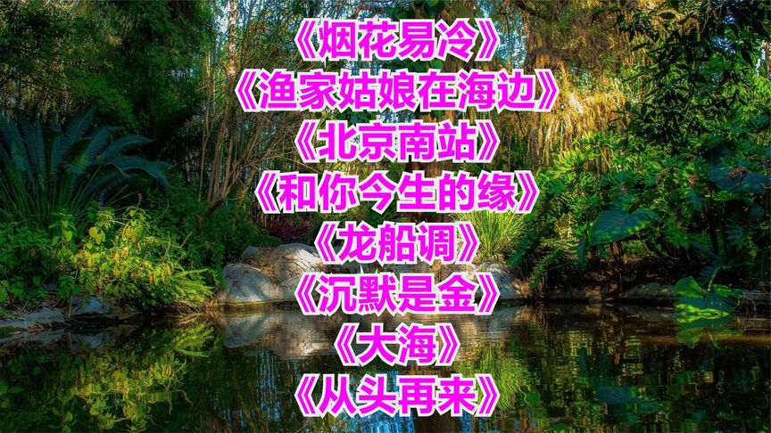 {烟花易冷}{渔家姑娘在海边}{北京南站}{和你今生的缘}