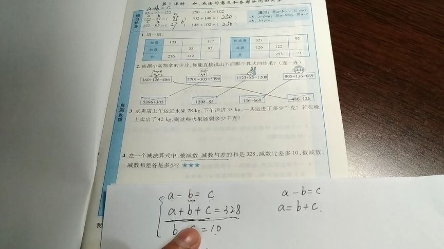 被减数 减数 差三者之间微妙的关系