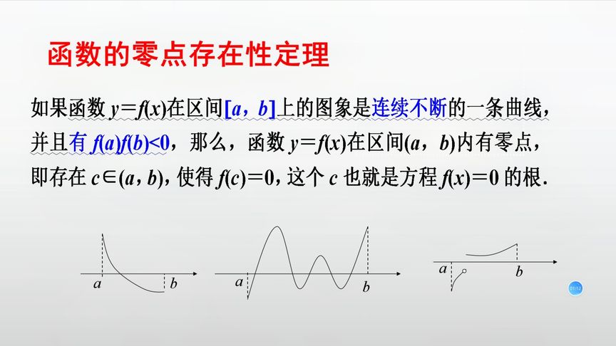 函数与方程 之 零点的存在性定理怎么理解和运用?