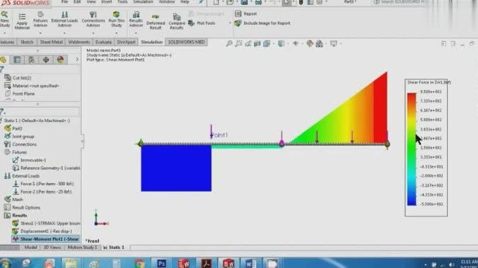 教你如何用SolidWorks建立梁特征及simulation静力学分析