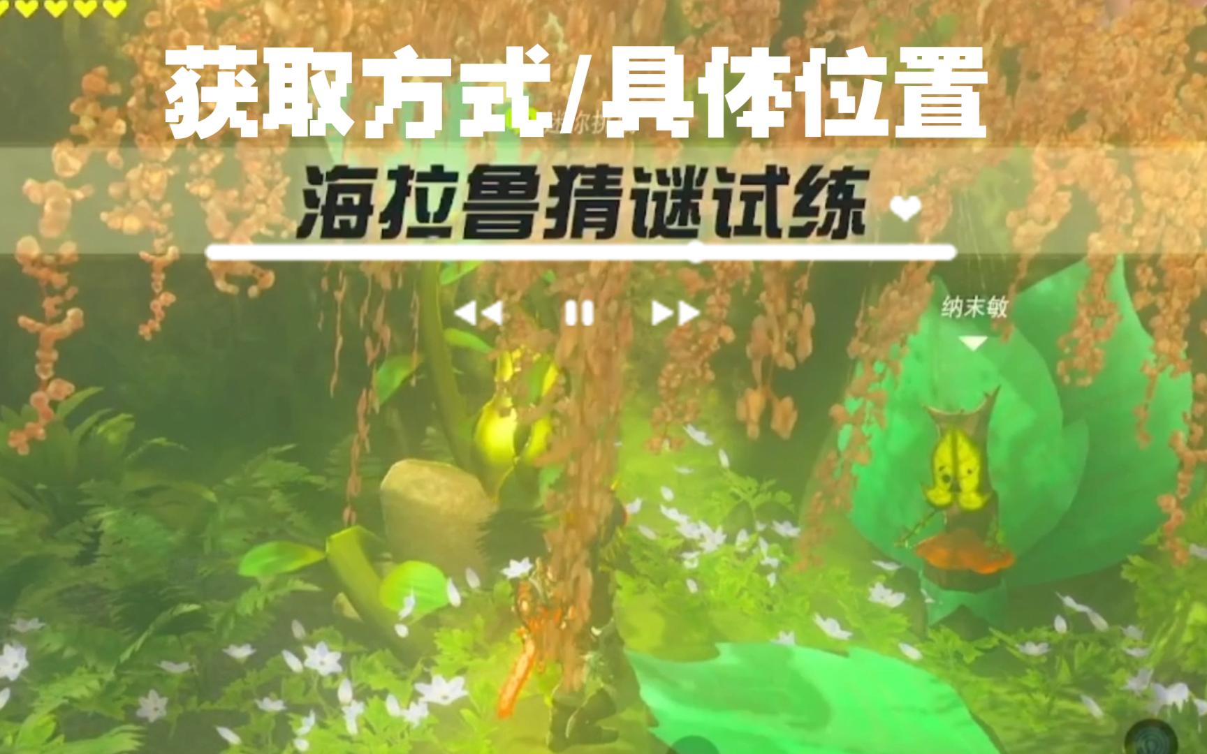 【塞尔达】海拉鲁猜谜试炼/迷你挑战_哔哩哔哩bilibili_塞尔达传说