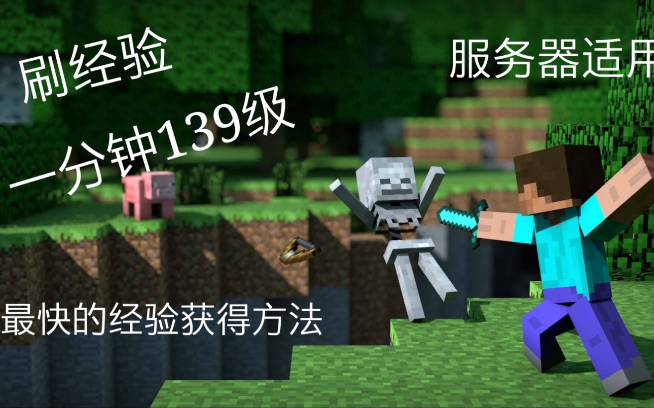 [mc]最快经验获得方法,一分钟上百级?服务器适用的特性