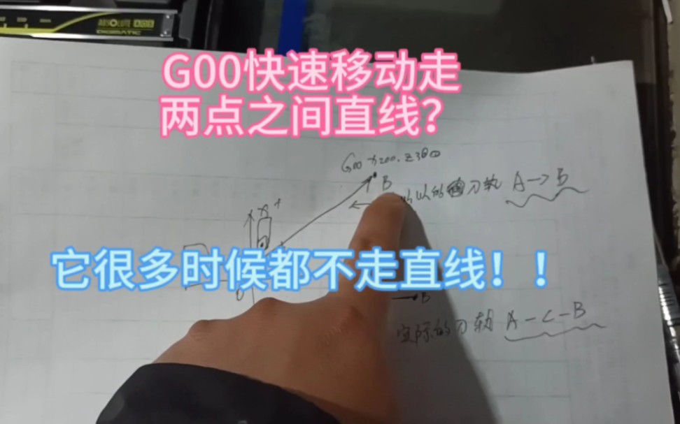 G00快速移动和G01一样走直线?G00快速定位多轴联动存在安全隐患