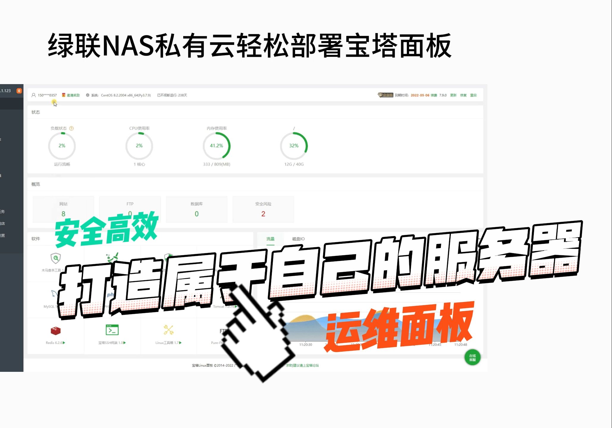 绿联NAS轻松搭建全能的宝塔面板,一键部署个人网站 !适用于UGOS ...