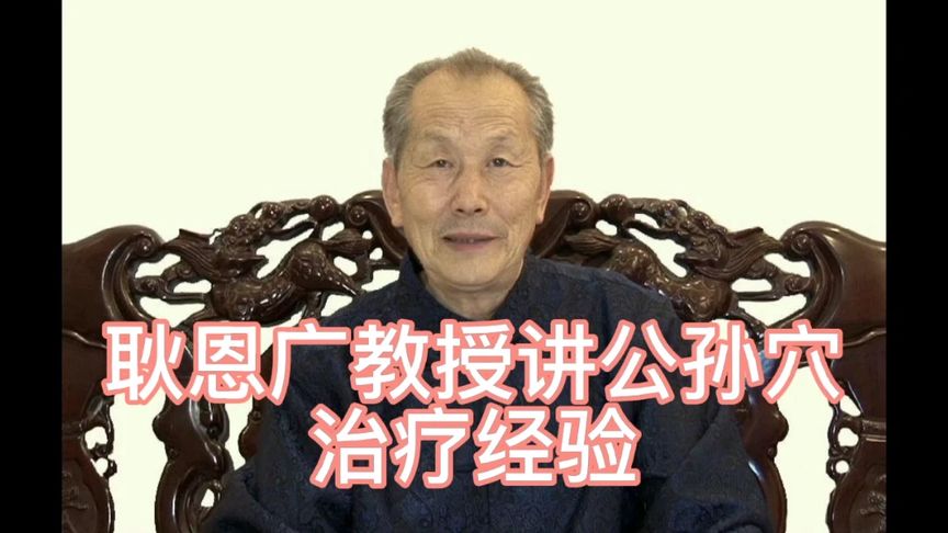北京中医药大学耿恩广教授讲公孙穴的功效