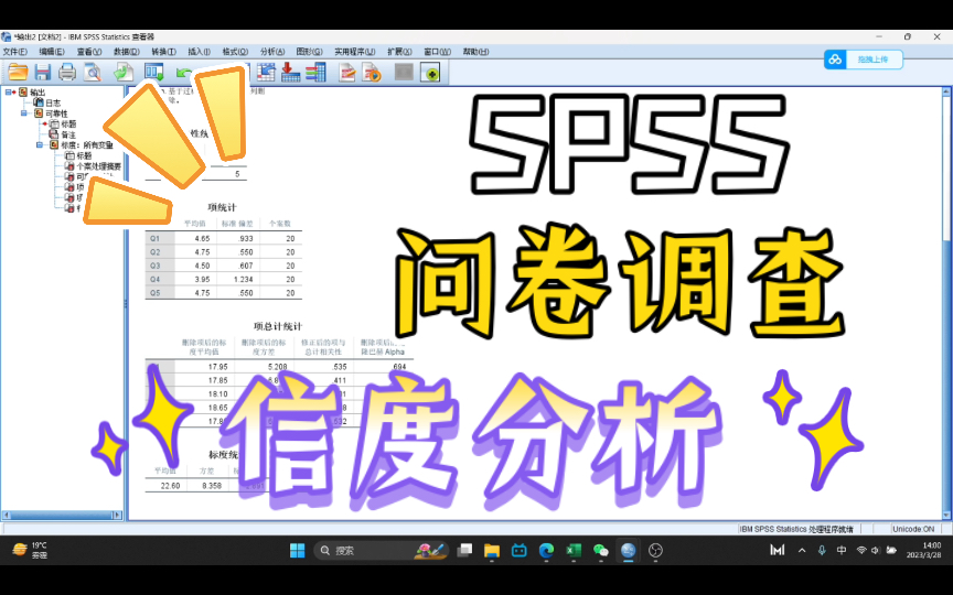 【SPSS数据分析】如何对问卷进行信度分析