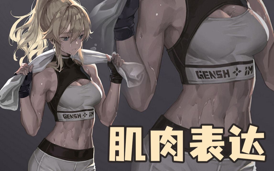 【人体结构】正经的肌肉教程 男女肌肉表达的不同 官方别删