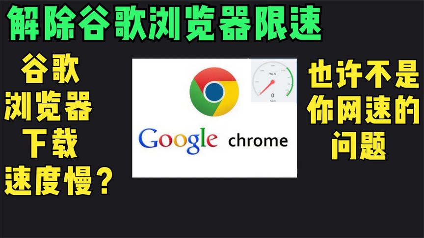 谷歌浏览器解除限速,解决谷歌浏览器下载速度慢的问题