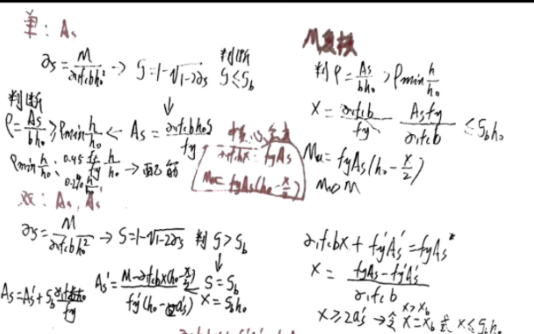 受弯构件正截面承载力计算计算公式总结。 顺带听首歌