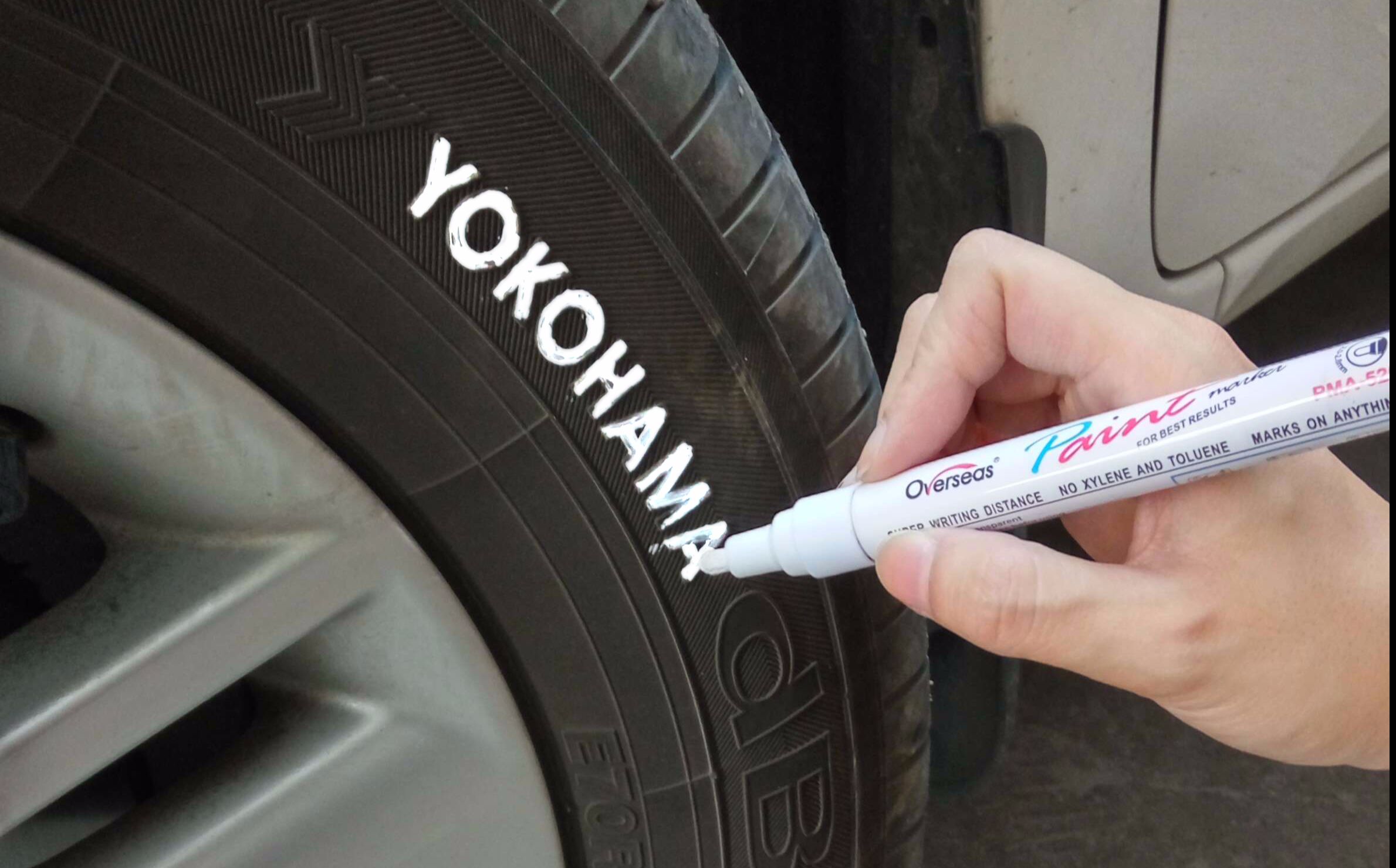 Overseas油漆笔(轮胎笔)使用方法