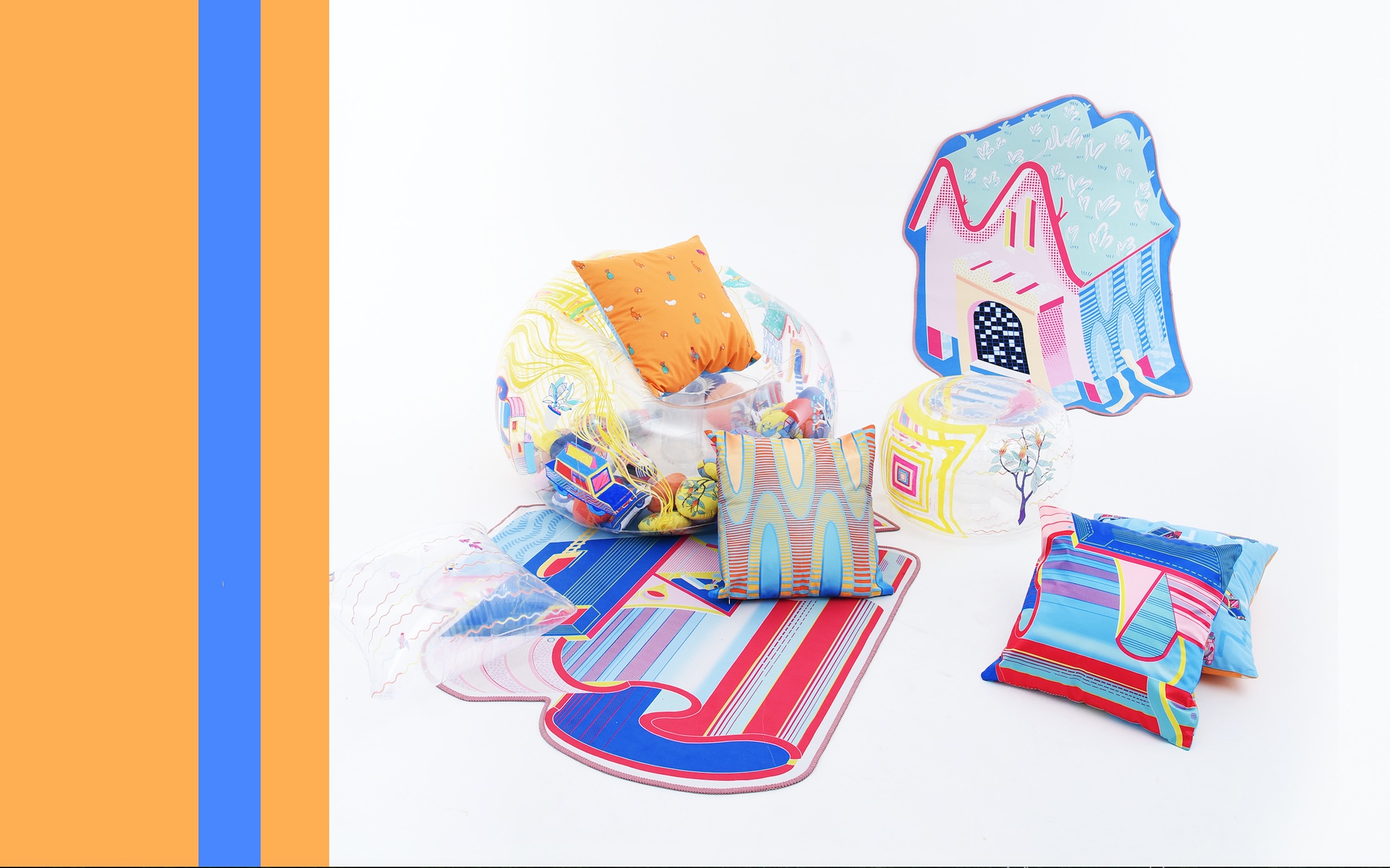 中国美术学院—2020毕业设计—染织设计 —《天光人影共徘徊》—...