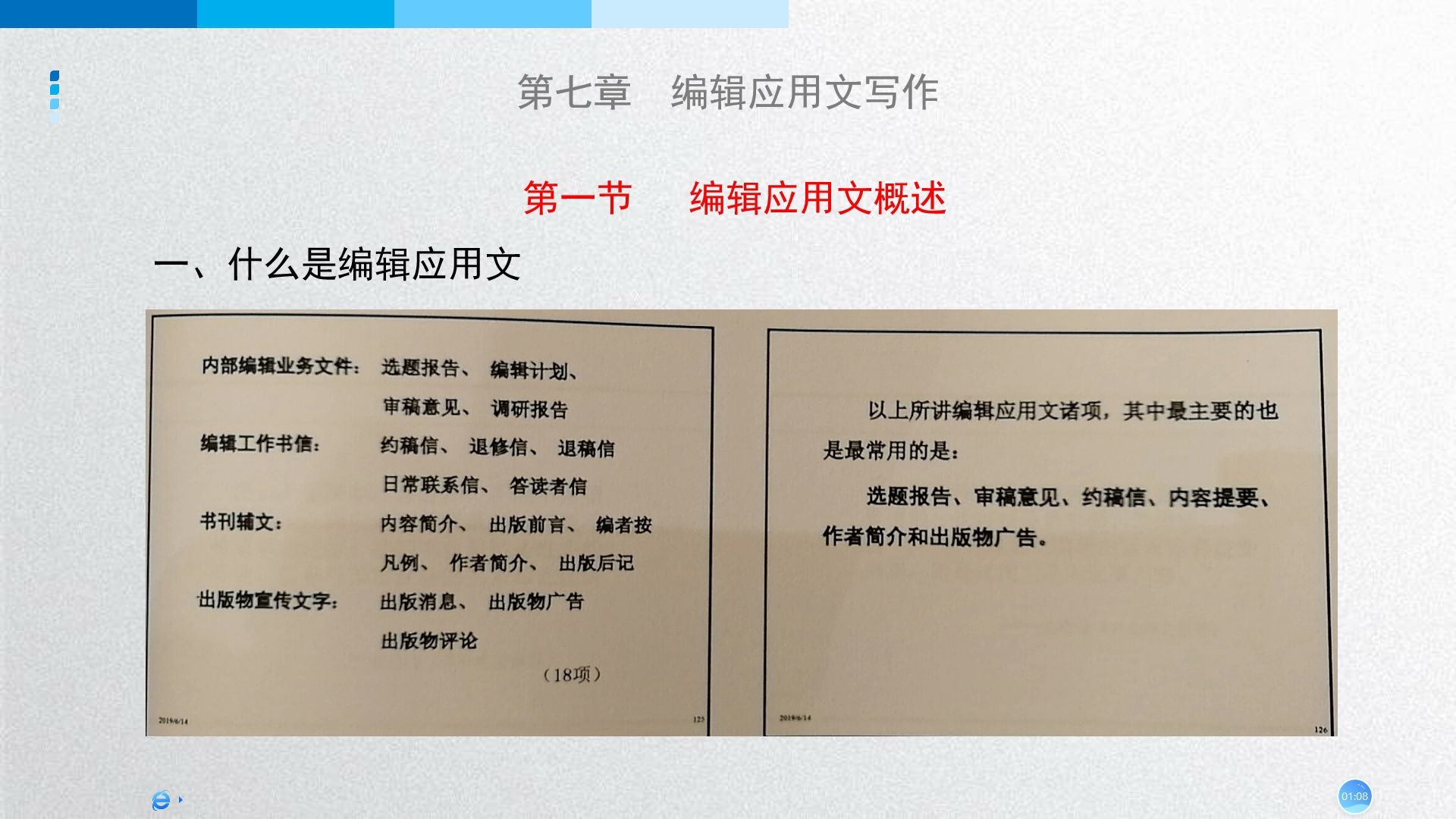 书目导读:出版专业实务初级 第七章 编辑应用文写作