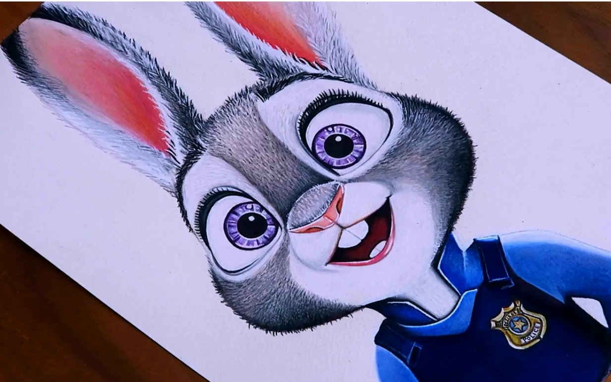 【疯狂动物城 ZOOTOPIA】【搬运】画一只朱迪警官 JUDY HOPPS