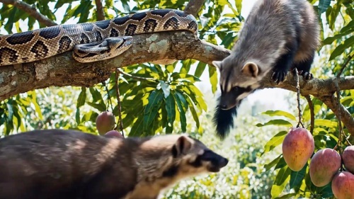 隐藏的杀手,突然现身攻击,猎物当场倒下