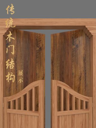 传统木门结构展示