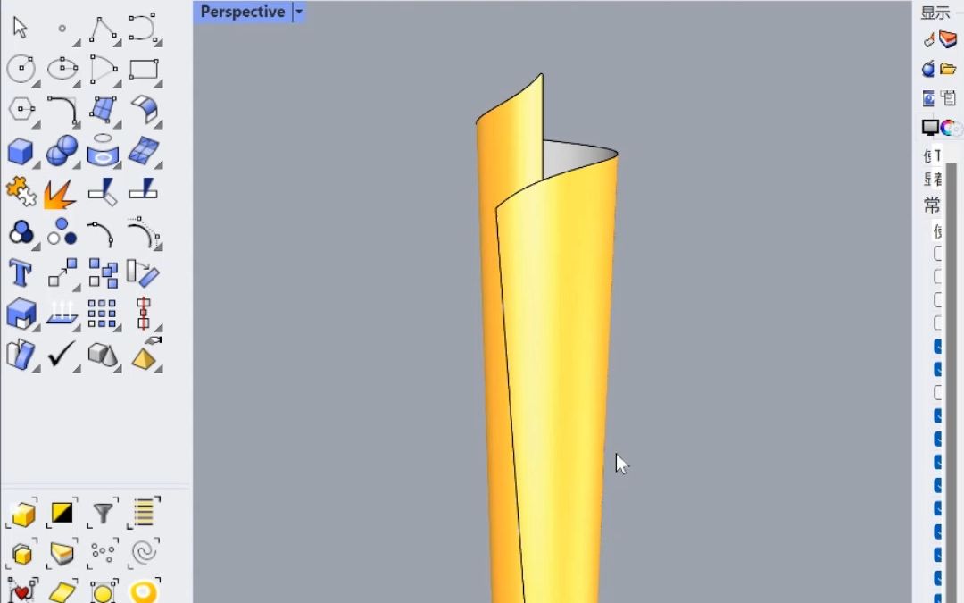 用Rhino犀牛简单做一款涡状线景观标识雕塑精神堡垒