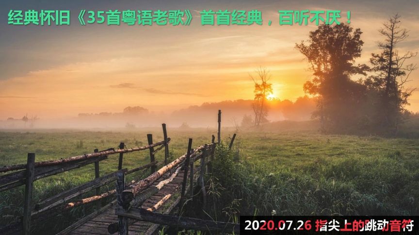 经典怀旧《35首粤语老歌》首首经典,百听不厌!