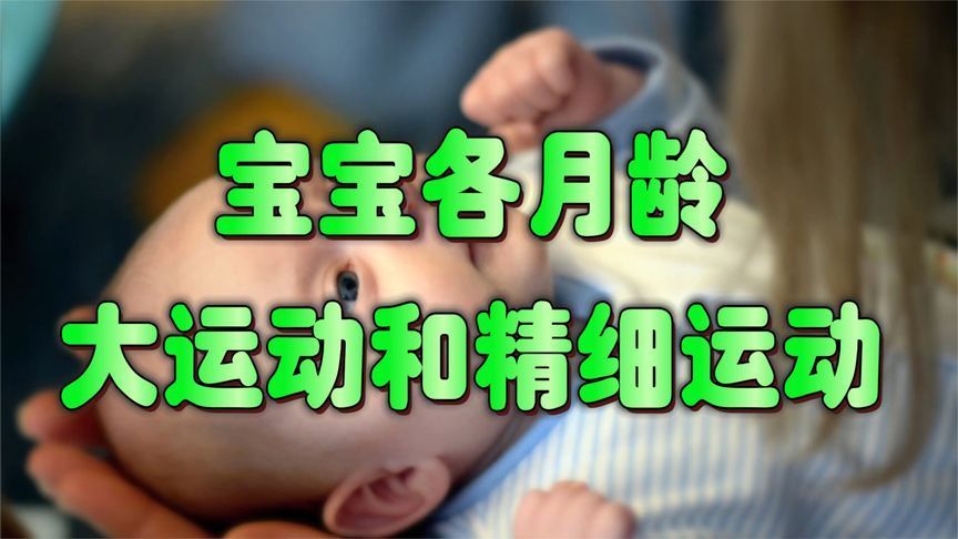 宝宝各月龄大运动和精细运动训练妈妈们学起来