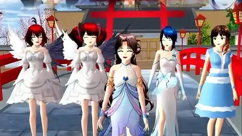 樱花校园模拟器:改变发色当天使