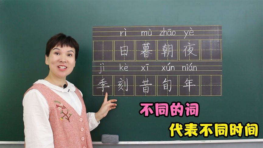 汉字很神奇,代表时间的词语有不少,但差别有点大