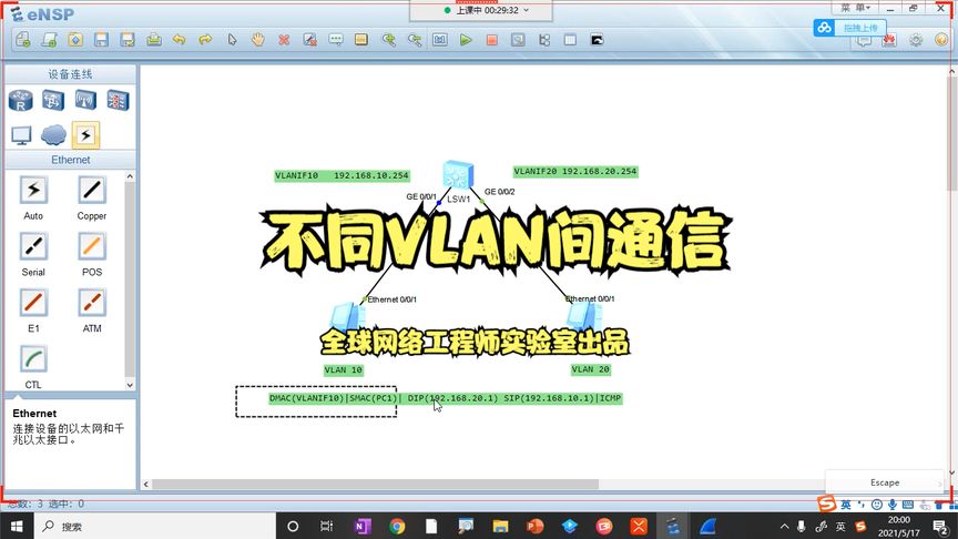 不同VLAN间路由通信,网络工程师,弱电工程师交换机调试