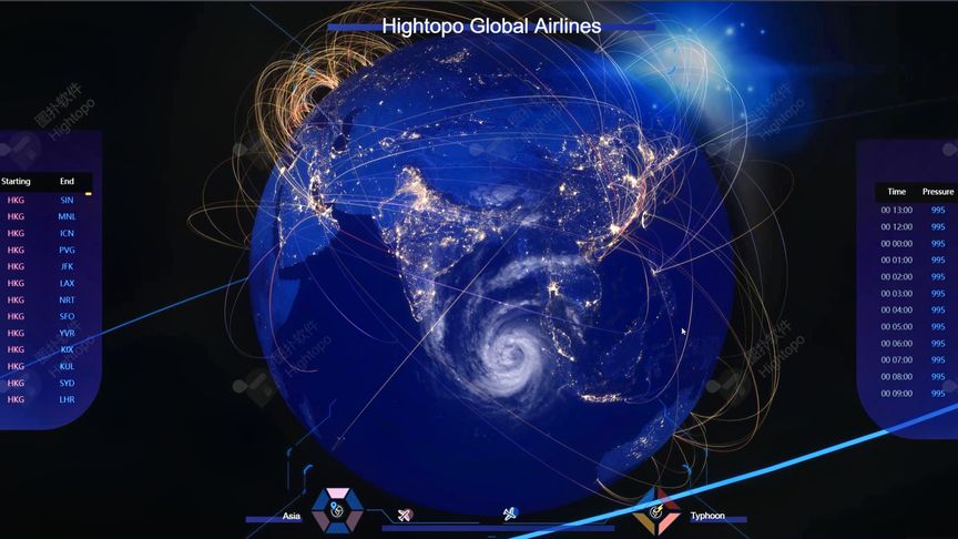 基于HTML5 WebGL 与 GIS 的智慧机场大数据可视化分析