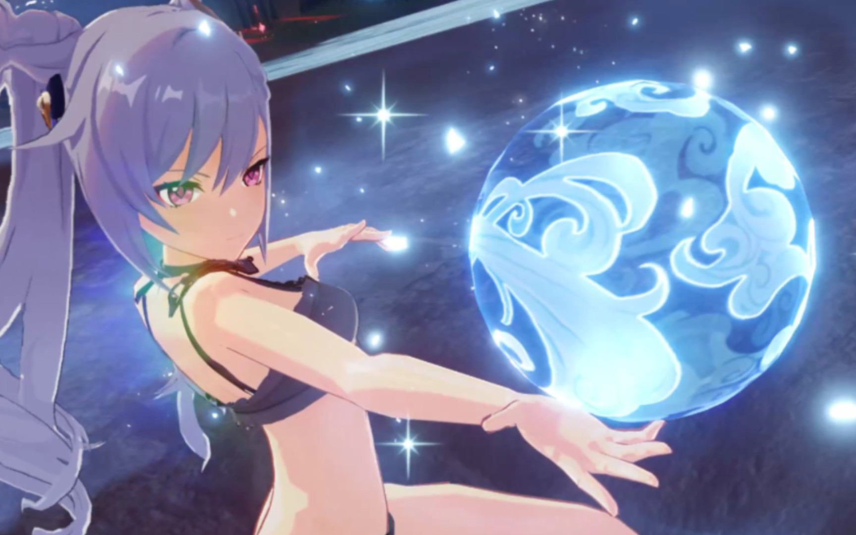 【原神】刻晴换上了猫咪泳装_哔哩哔哩bilibili_原神