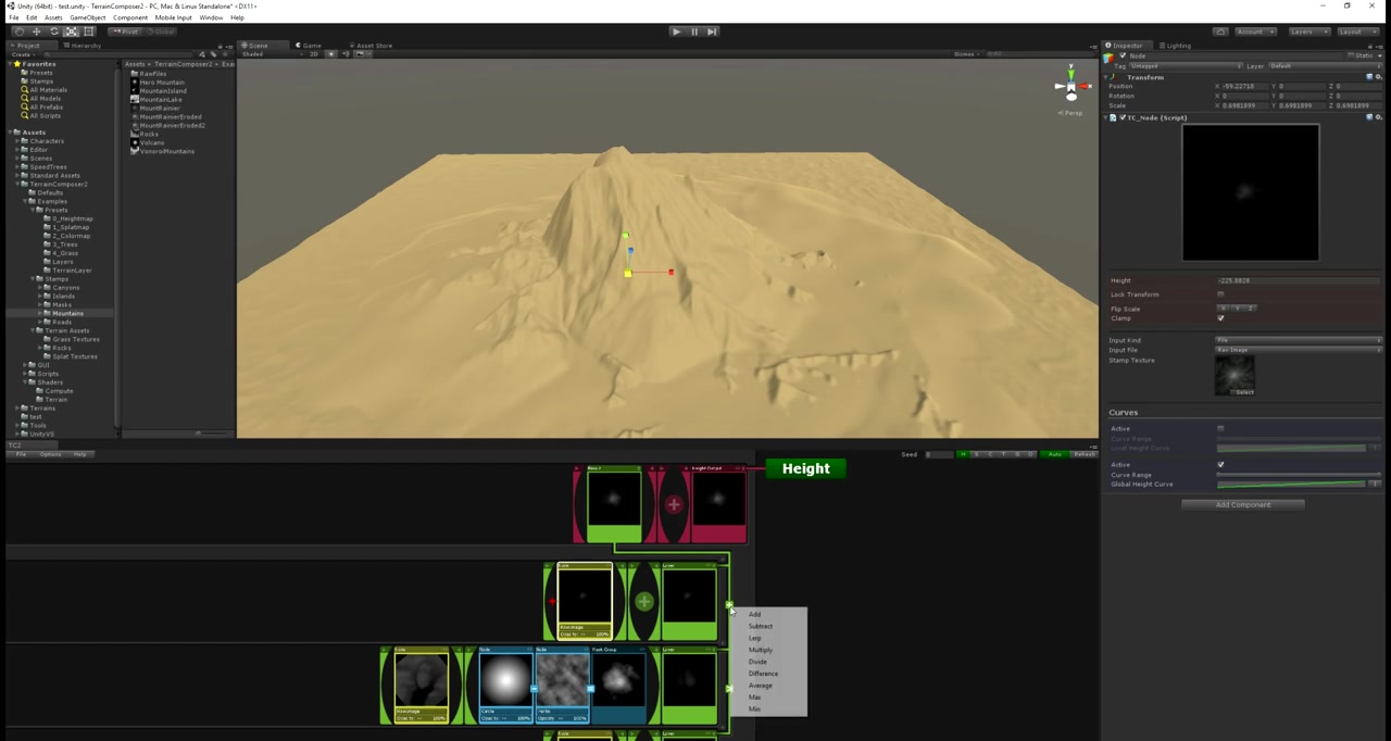 TerrainComposer2 tutorial - How to make a terrain from scratch