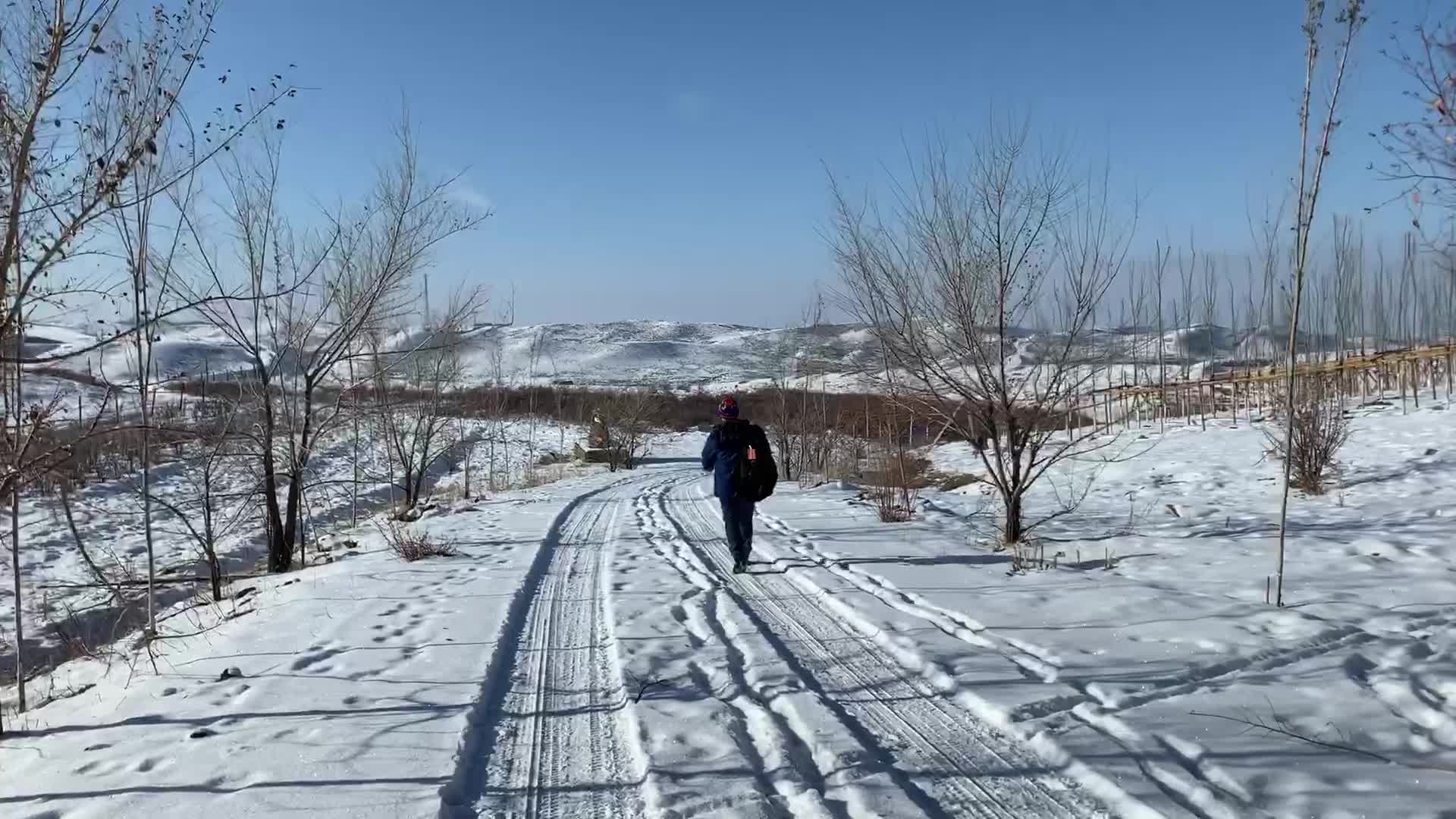 新疆小白杨哨所,在茫茫雪原走的好孤单#五分旅行# #焕然假期#